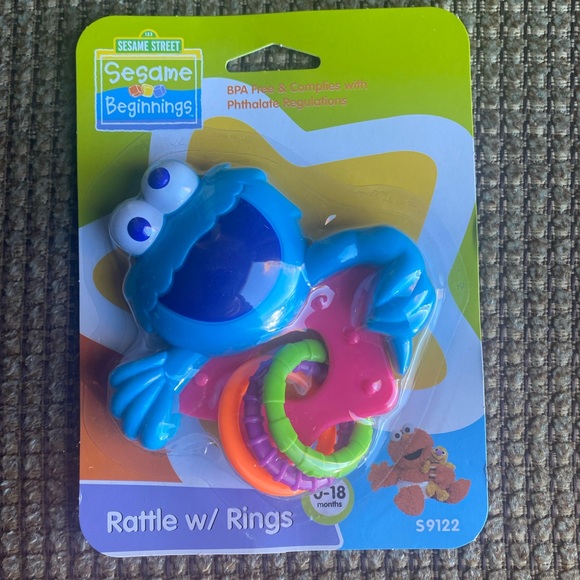 Sesame Street | Toys | Sesame Street Rattle With Rings 8 Months | Poshmark